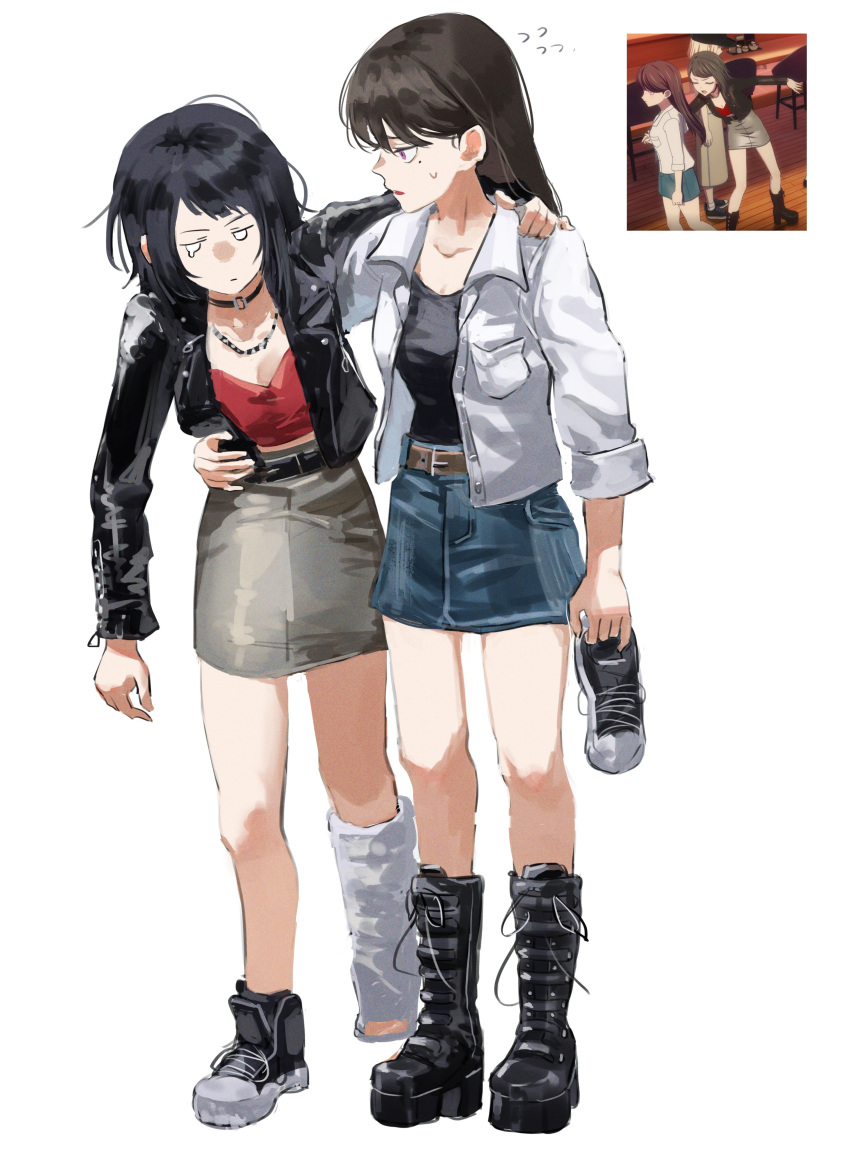 Safebooru - 2girls absurdres bang dream! bang dream! it's mygo!!!!! belt black belt black boots ...