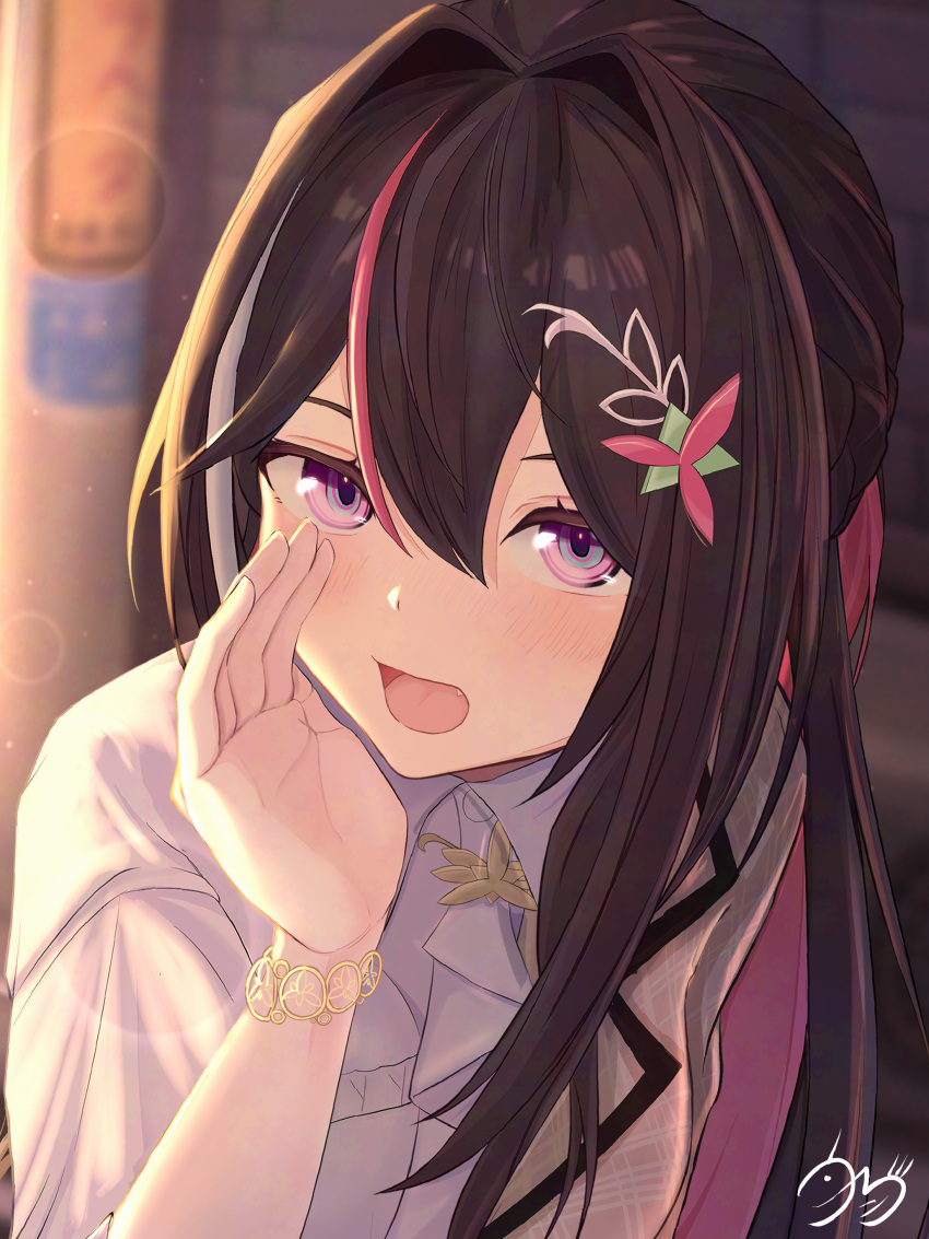 Safebooru - 1girl :d absurdres ascot azki (4th costume) (hololive) azki (hololive) blush ...