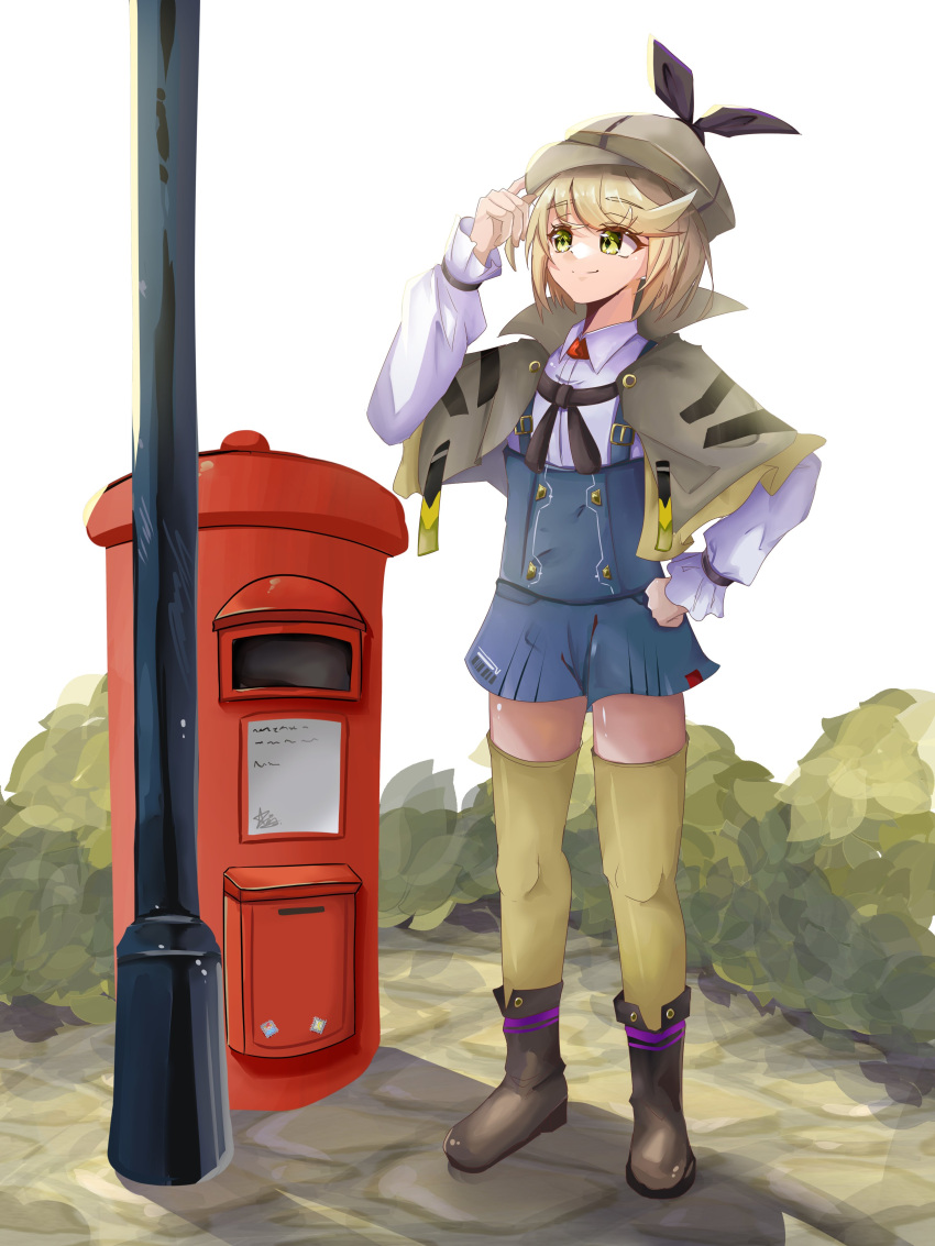 Safebooru - 1girl absurdres blonde hair brown capelet capelet deerstalker h ans (hmn anz) hat ...