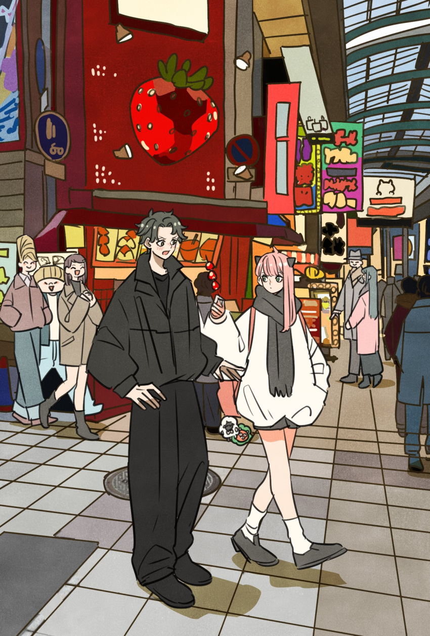 Safebooru - 3girls 4boys ^ ^ anya (spy x family) becky blackbell black hair blonde hair blunt ...