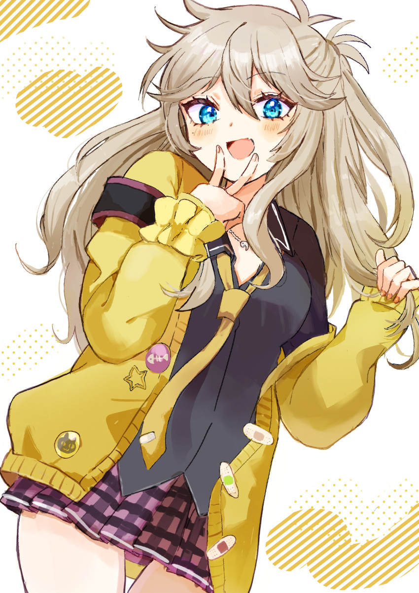 Safebooru 1girl D Absurdres Antenna Hair Black Shirt Blue Eyes 4064
