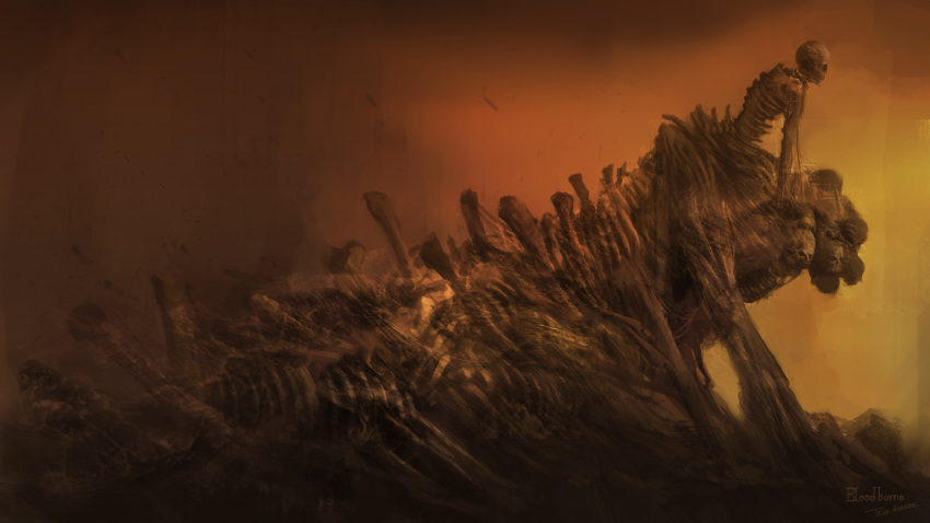 Safebooru - artist name bloodborne brown background commentary ...