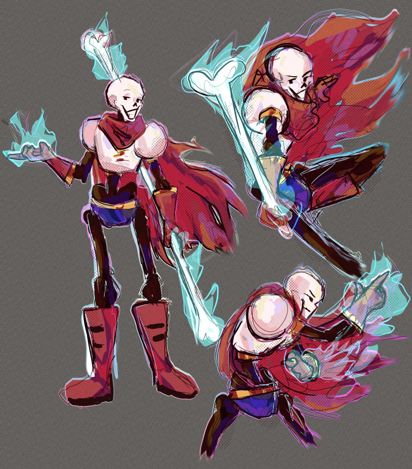 Safebooru - 1boy 2025 2d amorthlen armor blue shorts bone boots cape ...