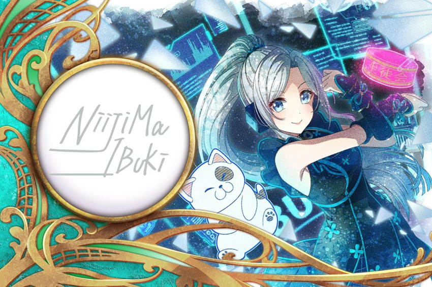 Safebooru - d4dj dress grey eyes grey hair long hair niijima ibuki | 5880621