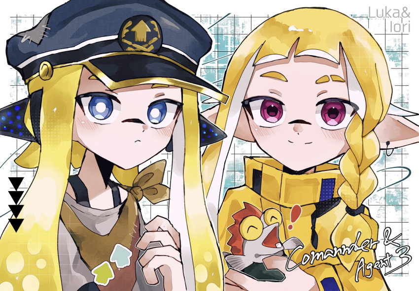 Safebooru - 2girls agent 3 (splatoon) agent 3 (splatoon 3) blonde hair ...