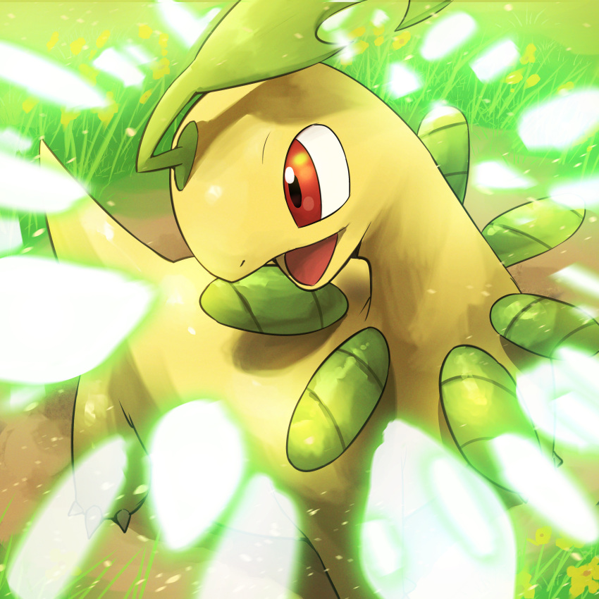 Safebooru - absurdres bayleef colored skin green skin highres no humans ...