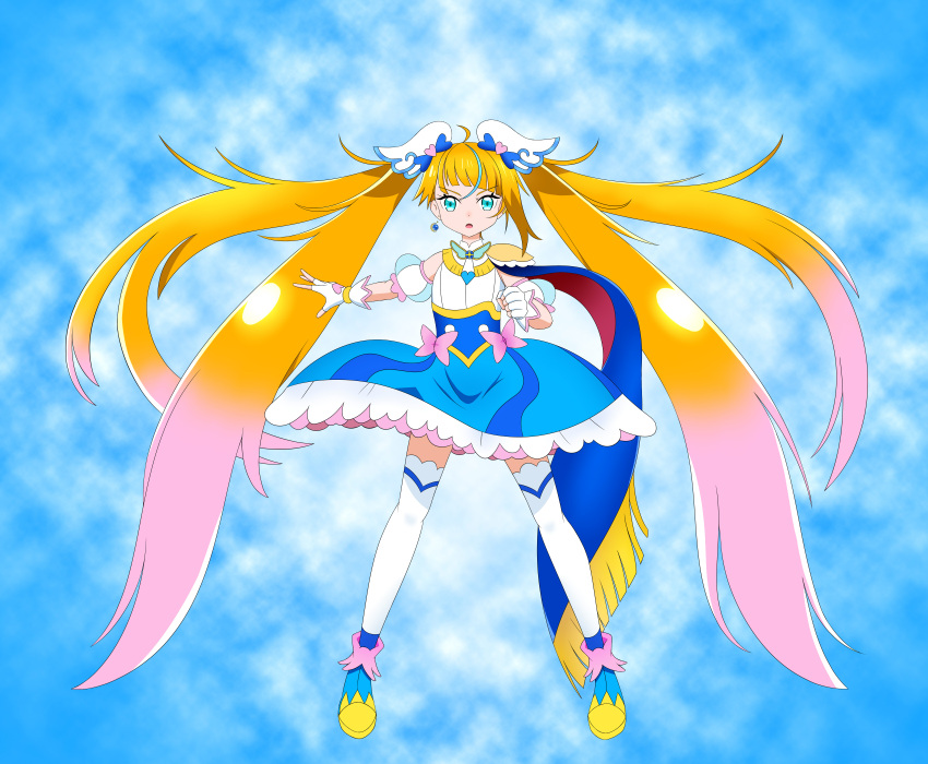 Safebooru - 1girl absurdres ahoge alternate eye color alternate hair color aqua eyes blonde hair ...