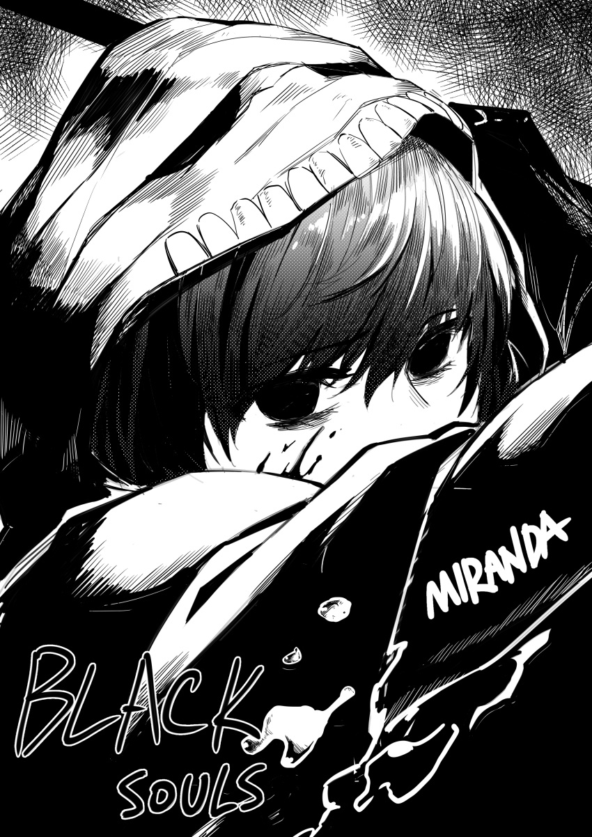 Safebooru - 1girl 625214684 absurdres bags under eyes bangs black souls blood blood on face ...