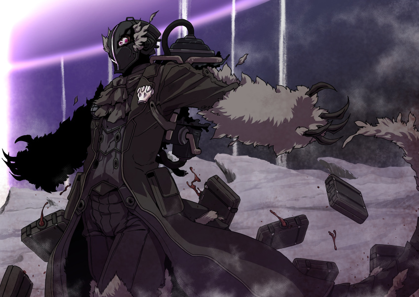 Safebooru - 1boy bondrewd claws coat helm helmet highres made in abyss ...