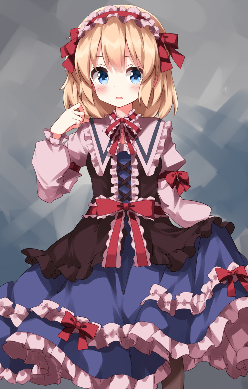 Safebooru - 1girl alice margatroid black shirt blonde hair blue eyes ...
