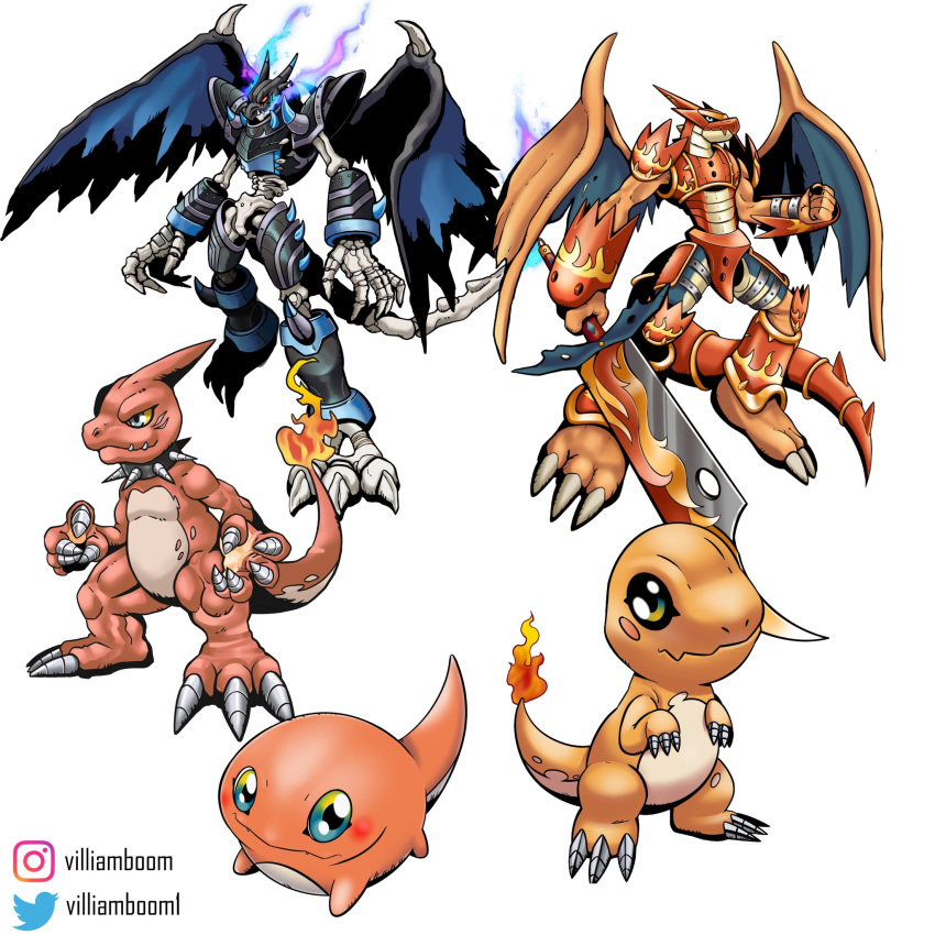 Safebooru - armor blue fire charizard charmander charmeleon claws ...