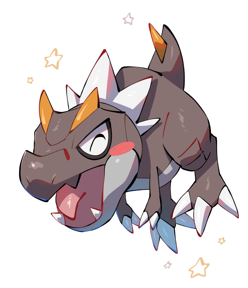 Safebooru - absurdres blush claws closed eyes dinosaur fangs highres no ...