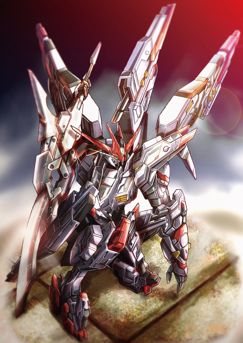 Safebooru - alternate color glowing glowing eyes green eyes gundam ...