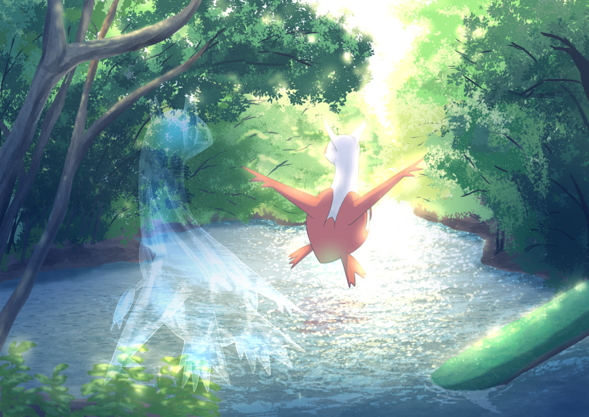Safebooru - commentary request day forest from behind gen 3 pokemon ...