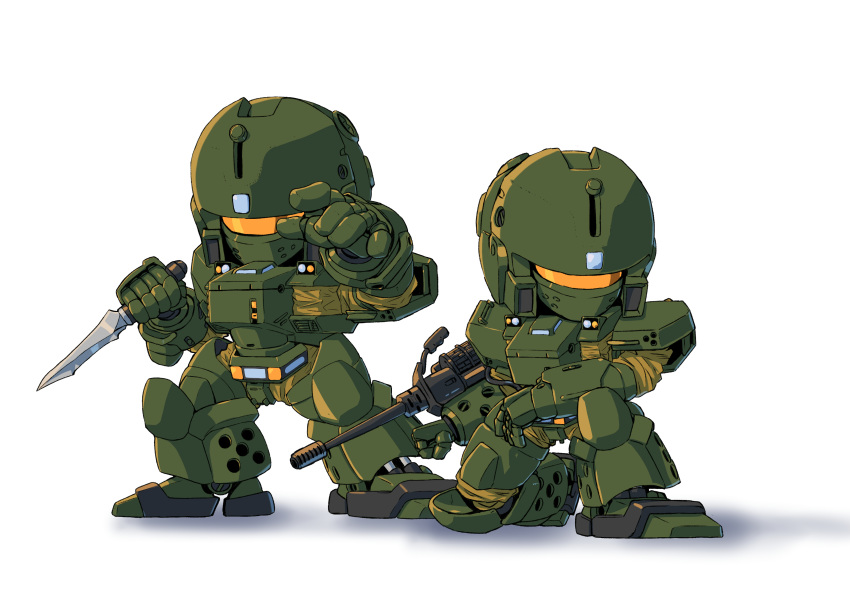 Safebooru - absurdres ag 00000 arl-99 helldiver arm cannon chibi ...