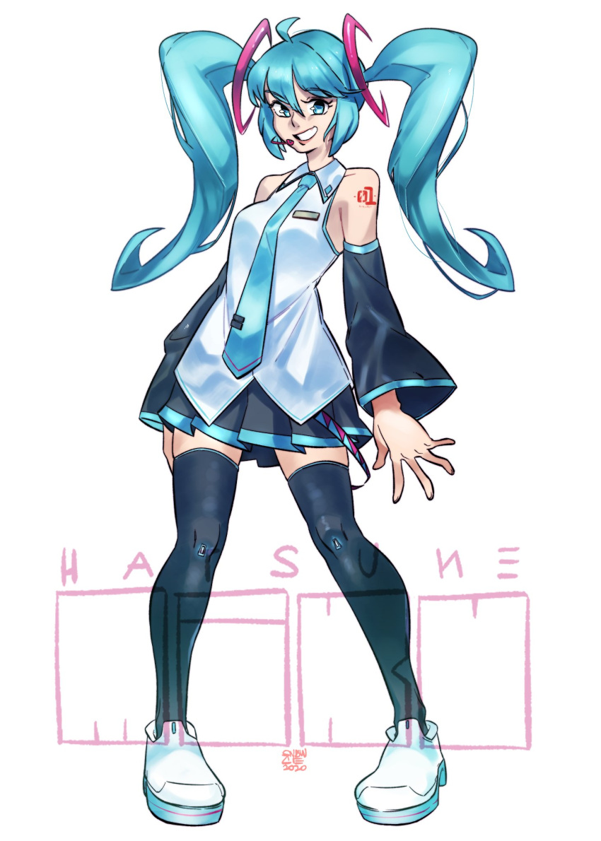 Safebooru - 1girl alternate hair length alternate hairstyle black skirt blue eyes blue hair blue ...