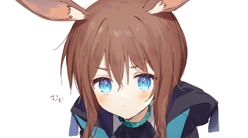 Safebooru - 1girl amiya (arknights) animal ear fluff animal ears arknights bangs black jacket ...