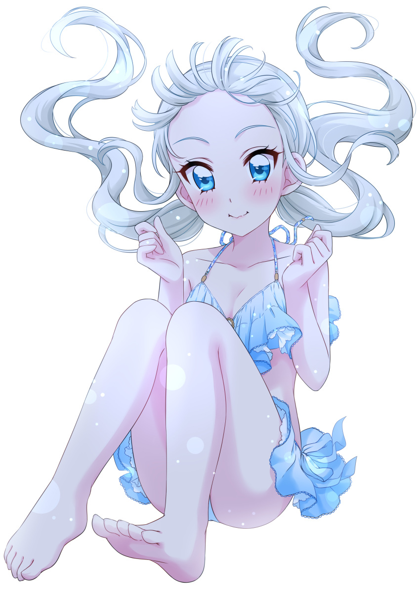 Safebooru - 1girl absurdres aikatsu! aikatsu! (series) barefoot bikini blonde hair blue bikini ...