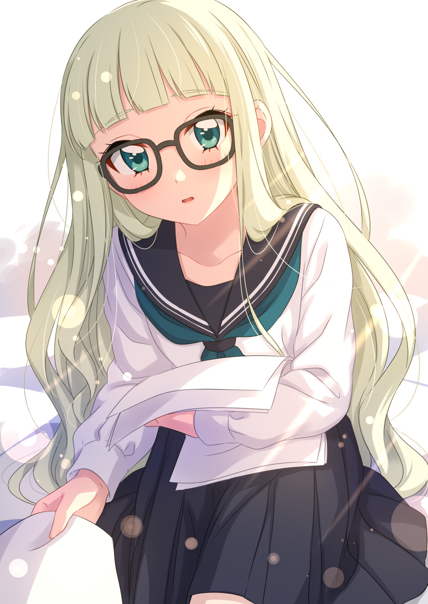 Safebooru - 1girl absurdres aikatsu! aikatsu! (series) bangs black-framed eyewear black sailor ...