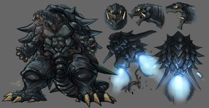 Safebooru - absurdres artist name character sheet flying gamera gamera ...