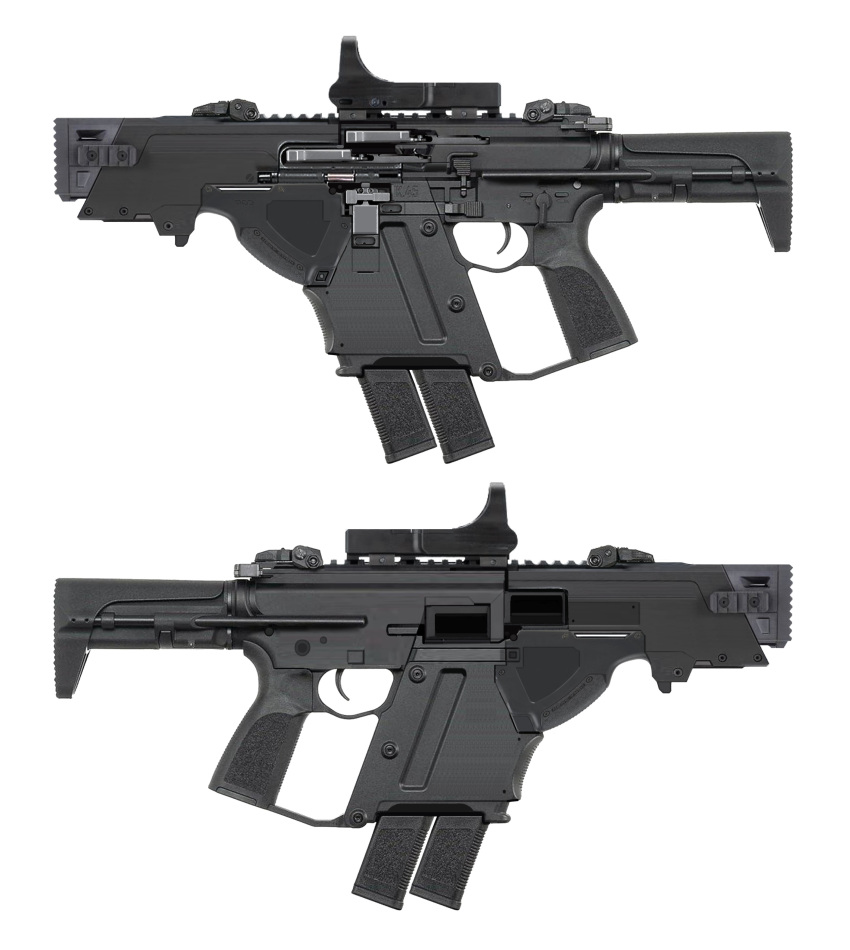 Safebooru - absurdres from side gun highres magazine (weapon) no humans ...