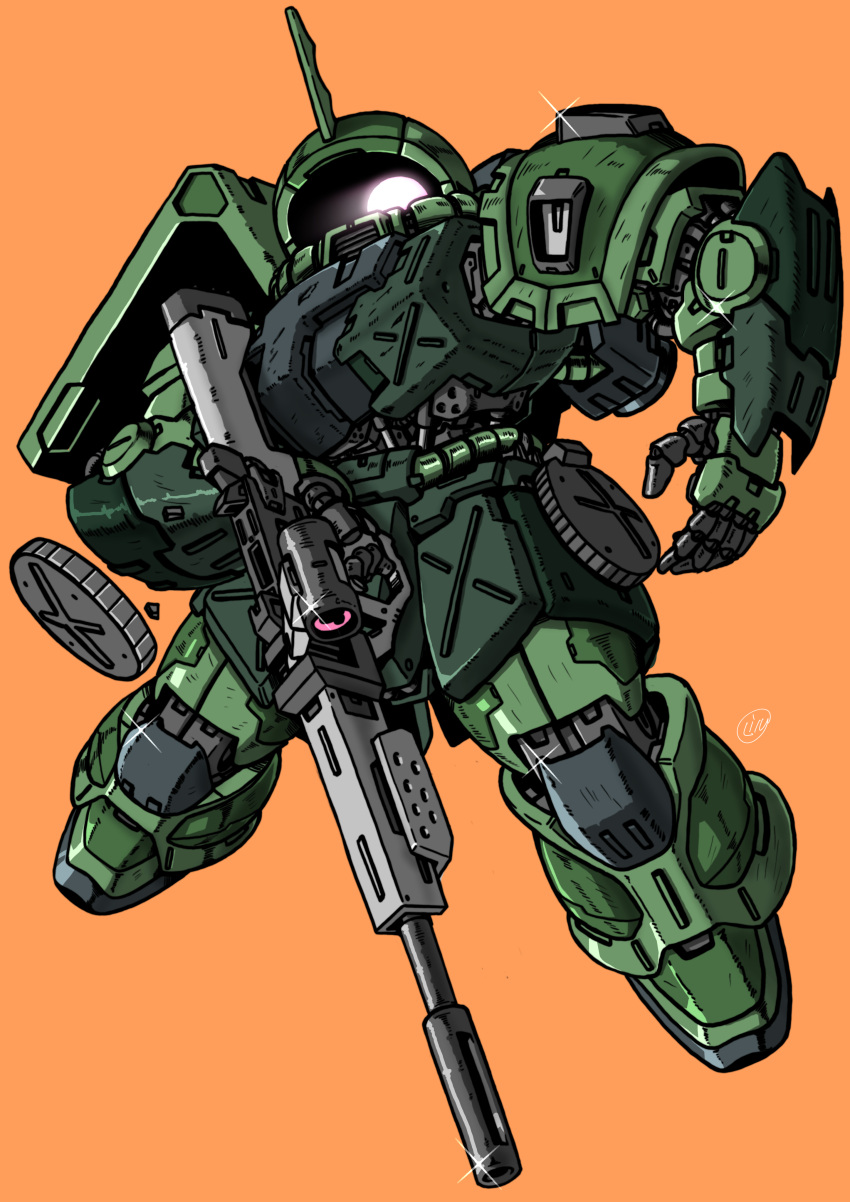 Safebooru - absurdres chibi floating gun gundam highres holding holding ...