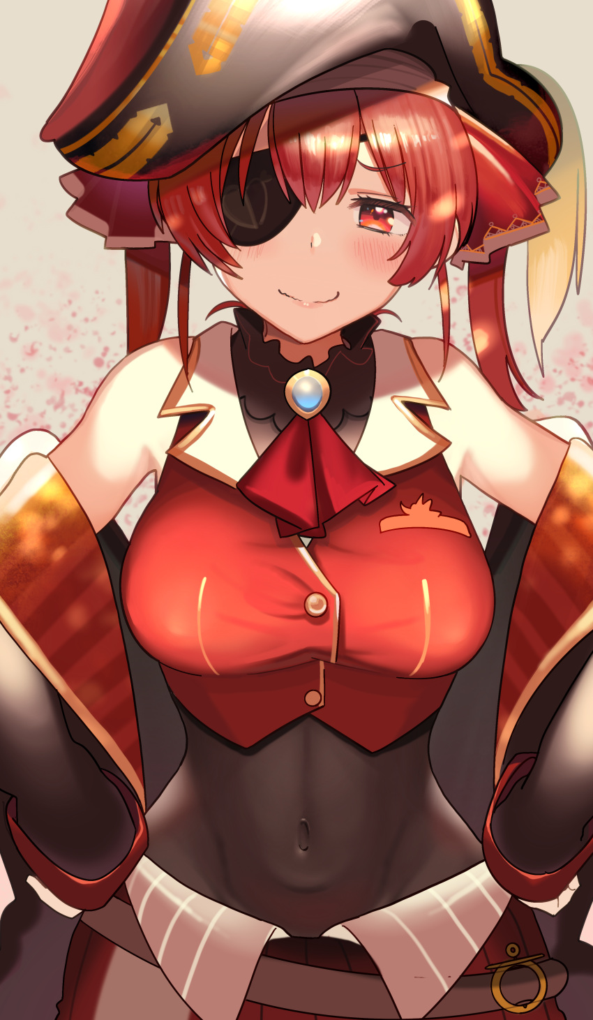 Safebooru - 1girl absurdres arrow (projectile) arrow through heart ascot bare shoulders bicorne ...