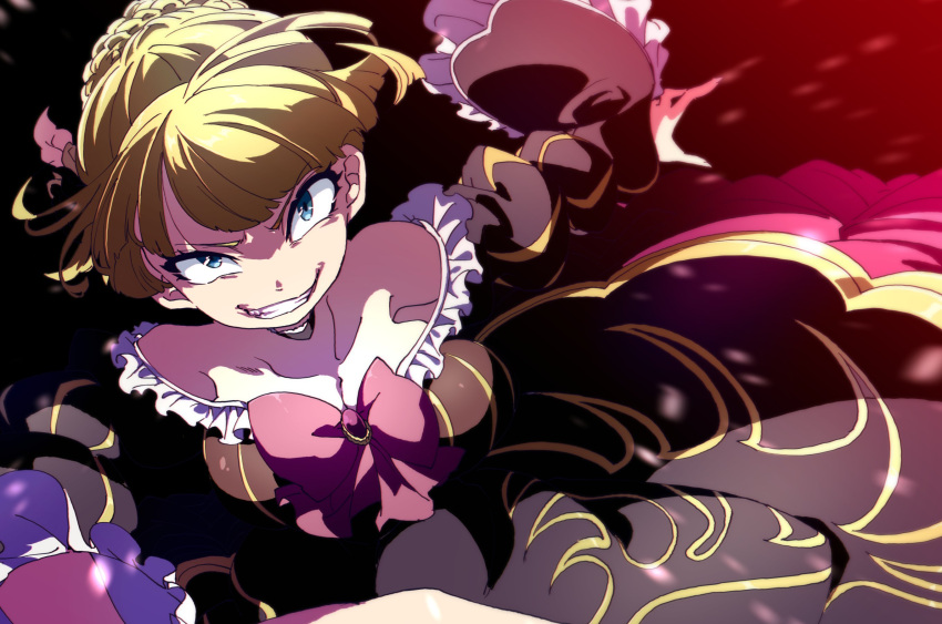Safebooru - 1girl beatrice (umineko) blonde hair blue eyes braid braided bun choker collarbone ...
