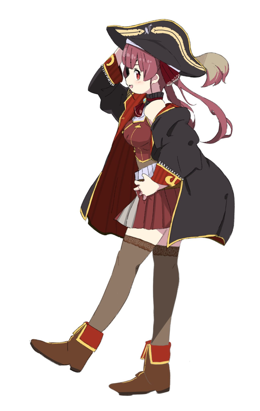 Safebooru - 1girl ascot belt bicorne black coat black headwear black legwear blush bodystocking ...