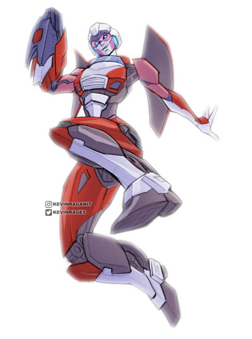 Safebooru - 1girl arcee arm cannon blue eyes helmet highres humanoid ...