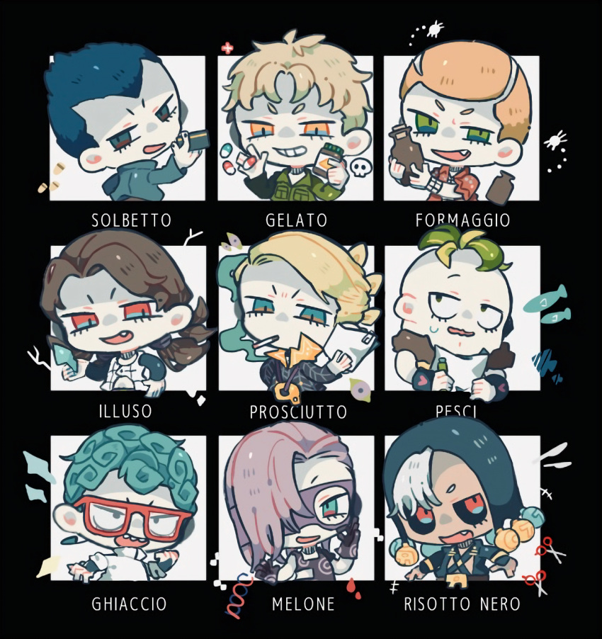 Safebooru - 6+boys black hood black jacket blindfold blonde hair blood ...