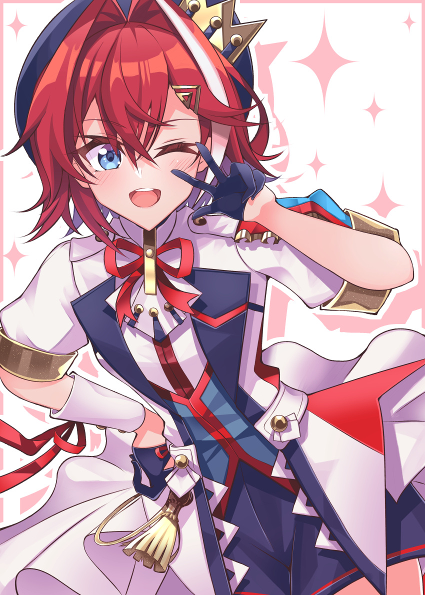 Safebooru - 1girl absurdres alternate costume ange katrina black gloves black headwear blue eyes ...