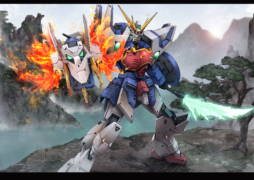 Safebooru - aiyat @ maotto beam lance energy lance energy weapon fire ...