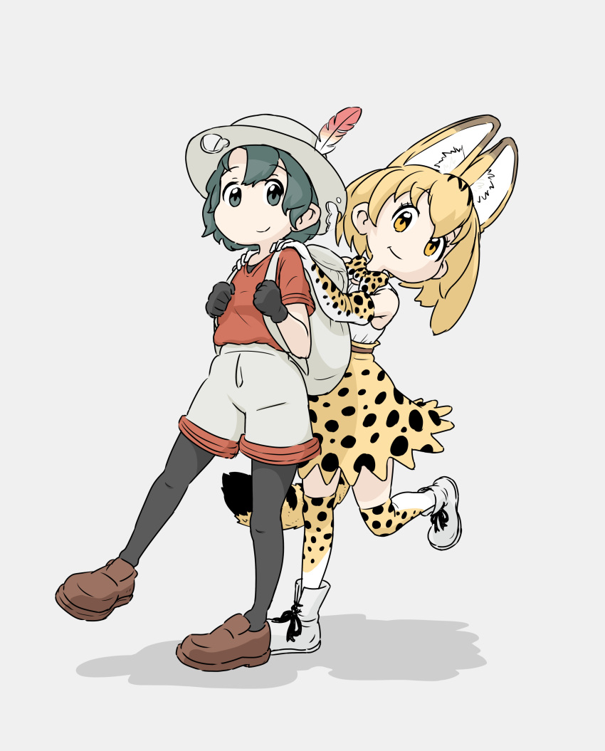 Safebooru - 2girls absurdres animal ears backpack bag bangs bare ...