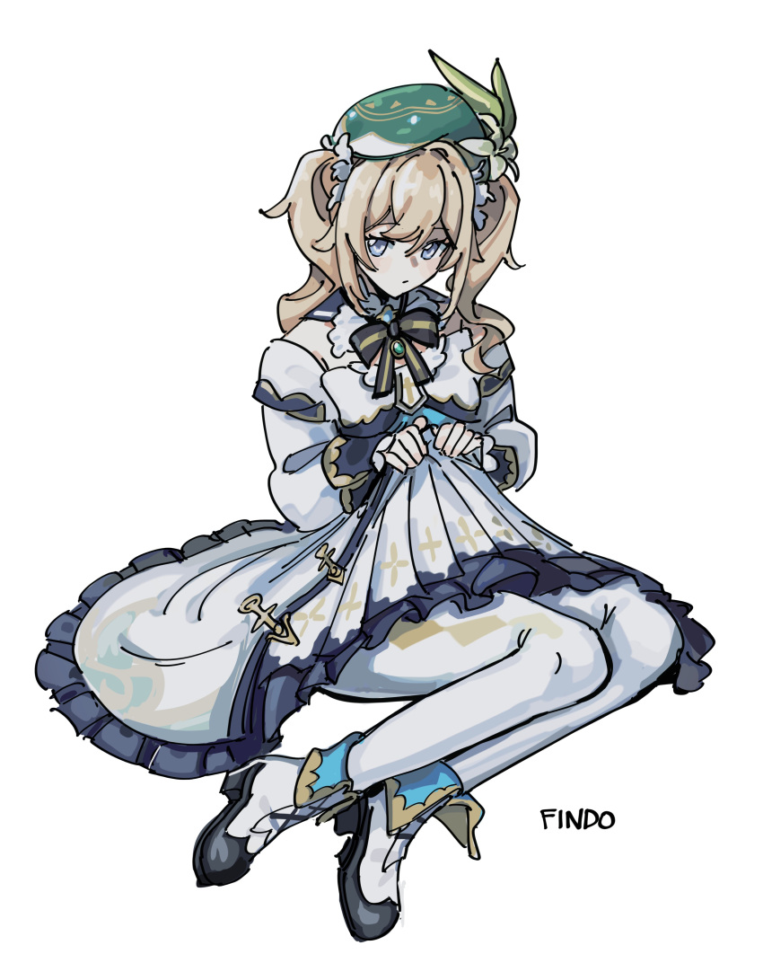 Safebooru - 1girl absurdres bangs barbara (genshin impact) bare shoulders blonde hair blue eyes ...