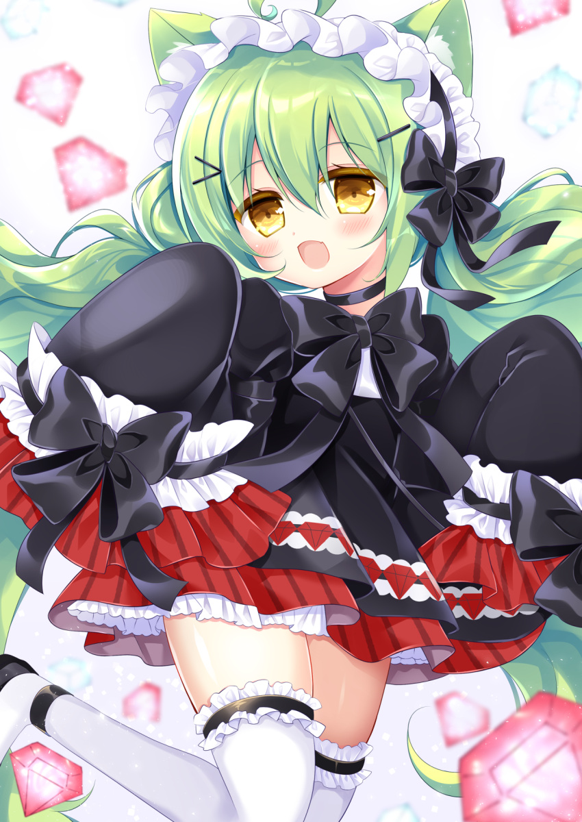 Safebooru - 1girl :d ahoge akashi (azur lane) akashi (black cat strikes!) (azur lane) animal ear ...