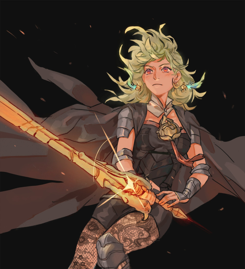 Safebooru - 1girl alternate hair color black background boots breasts ...