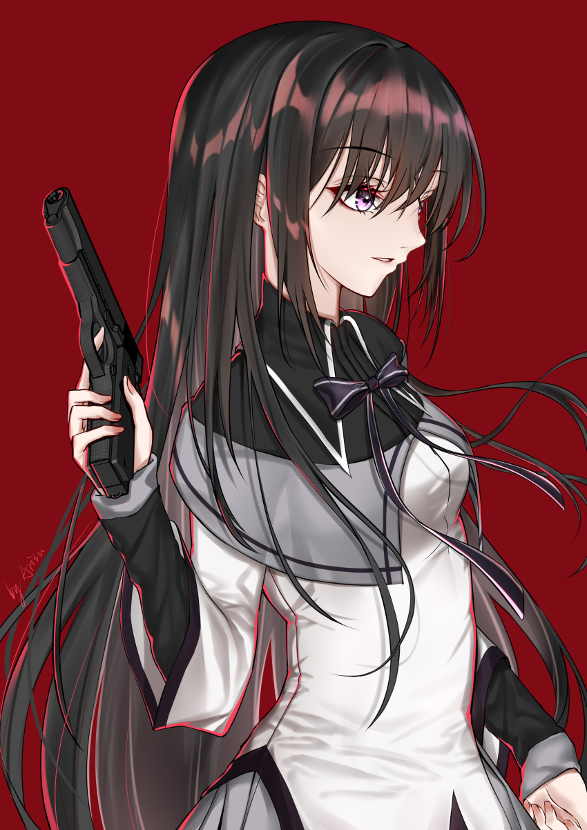 Safebooru - 1girl absurdres akemi homura arisu (wangyunqiu) black hair ...