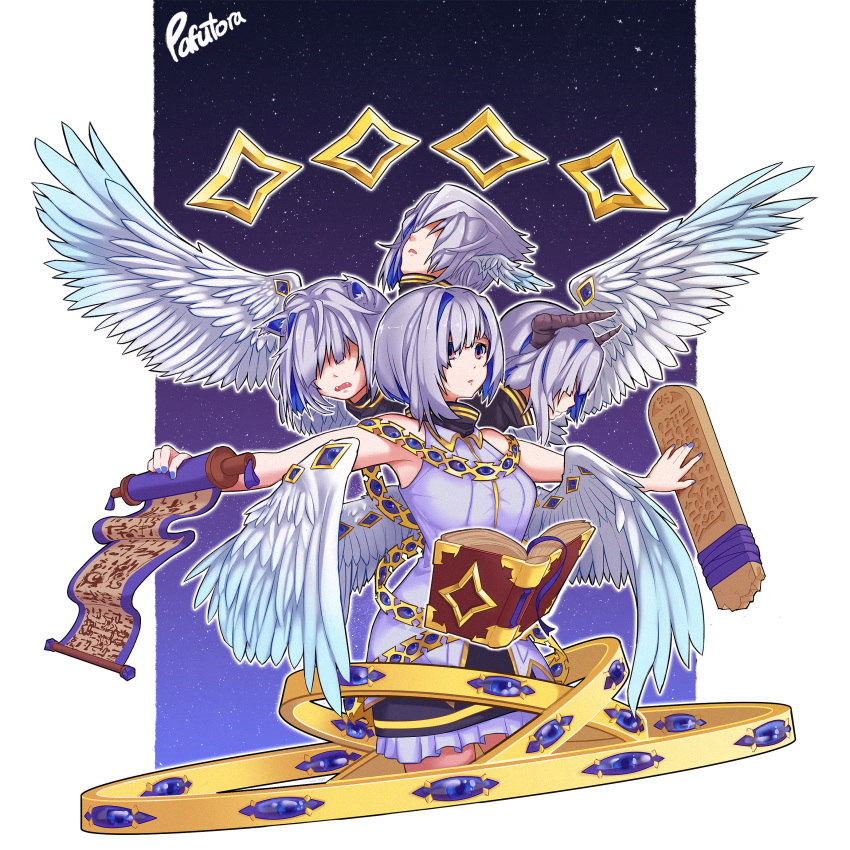 Safebooru - 1girl absurdres alternate costume amane kanata angel angel wings animal ears artist ...