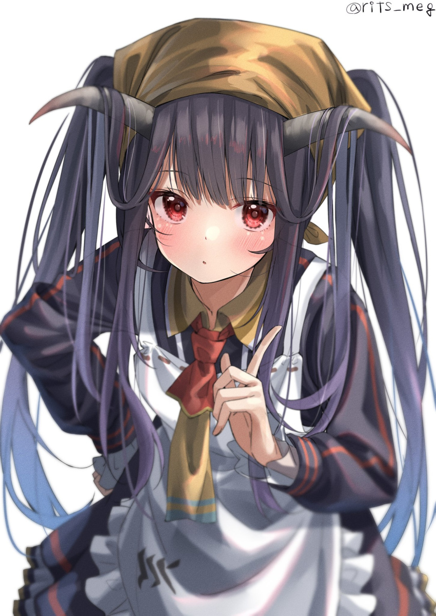 Safebooru - 1girl apron blue archive blush commentary request fuuka ...