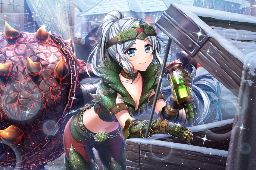 Safebooru - 1girl blonde hair d4dj dress long hair nijima ibuki official art ponytail yellow ...