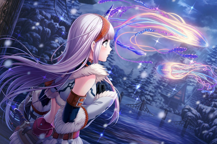 Safebooru - d4dj dress grey eyes grey hair izumo saki long hair smile | 3379092