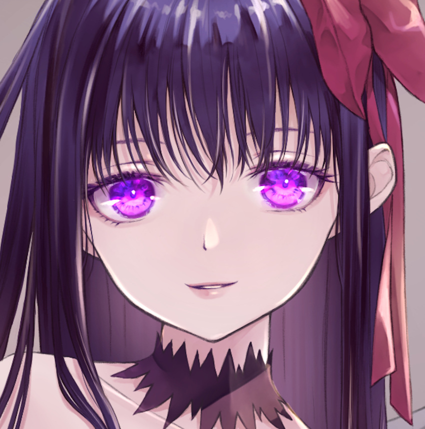 Safebooru - 1girl akuma homura bangs black choker bow choker collarbone ...