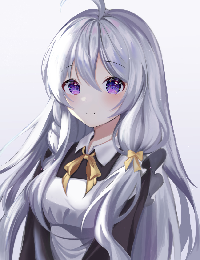 Safebooru - 1girl absurdres ahoge alternate costume apron bangs bow breasts commentary elaina ...