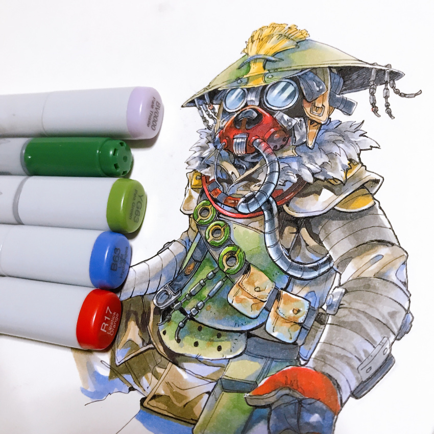 Safebooru - 1other ambiguous gender apex legends armor bloodhound (apex legends) cable cropped ...