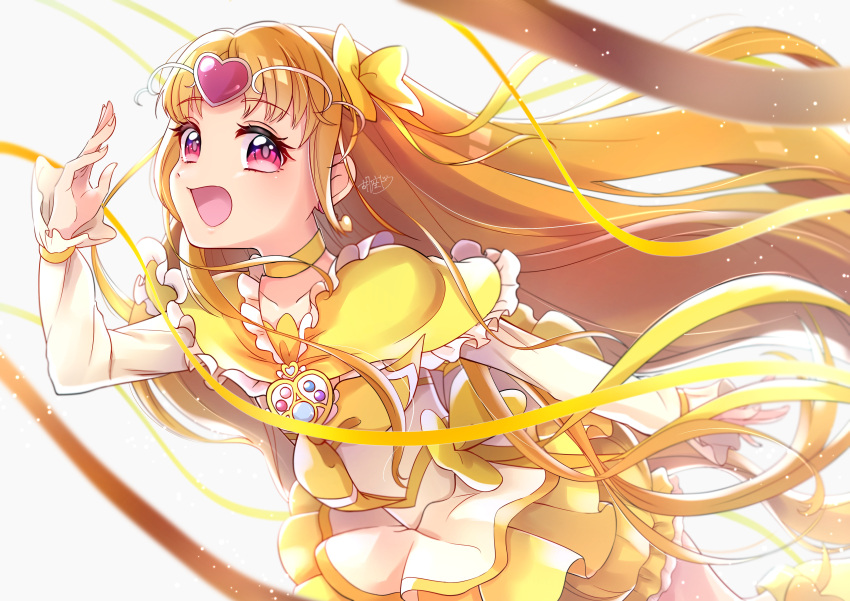 Safebooru - 1girl :d absurdres agura dou backlighting bow brooch bubble ...