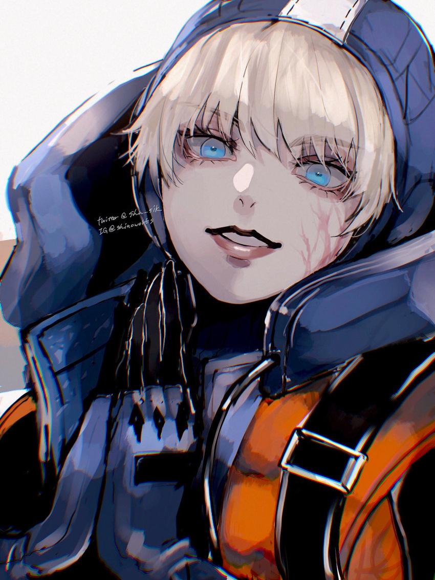 Safebooru - 1girl apex legends backpack bag bangs blonde hair eyelashes ...
