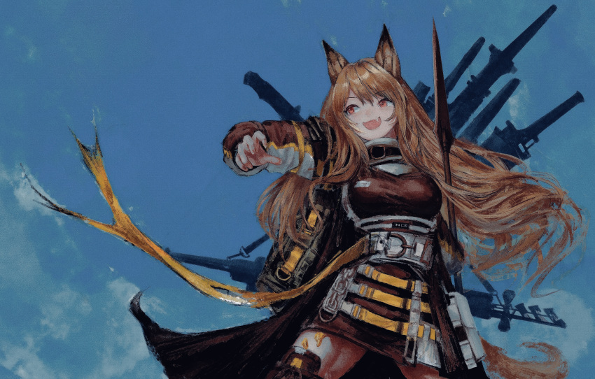 Safebooru - absurdres animal ears arknights brown eyes brown hair ceobe ...