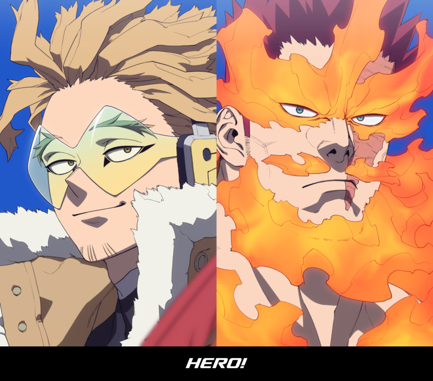 Safebooru - 2boys beard blonde hair blue eyes boku no hero academia ...