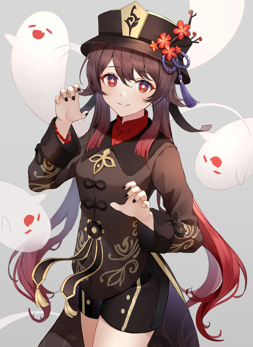 Safebooru - 1girl bangs black headwear brown hair eyebrows visible ...